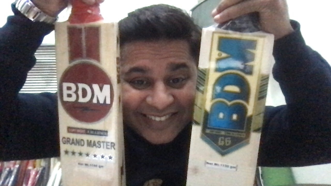 Iconic BDM English Willow Cricket Bats with Live review - YouTube