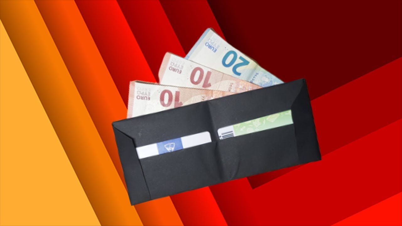 How to make a wallet with paper || So macht man einen Geldbeutel aus ...