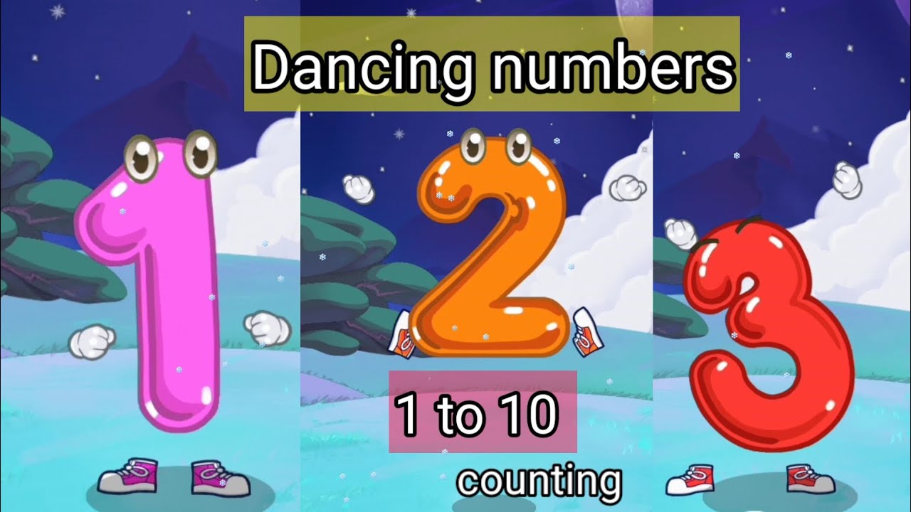 1 to 10 counting ll dancing numbers 0 to 10 . Learn 1234456789 numbers ...