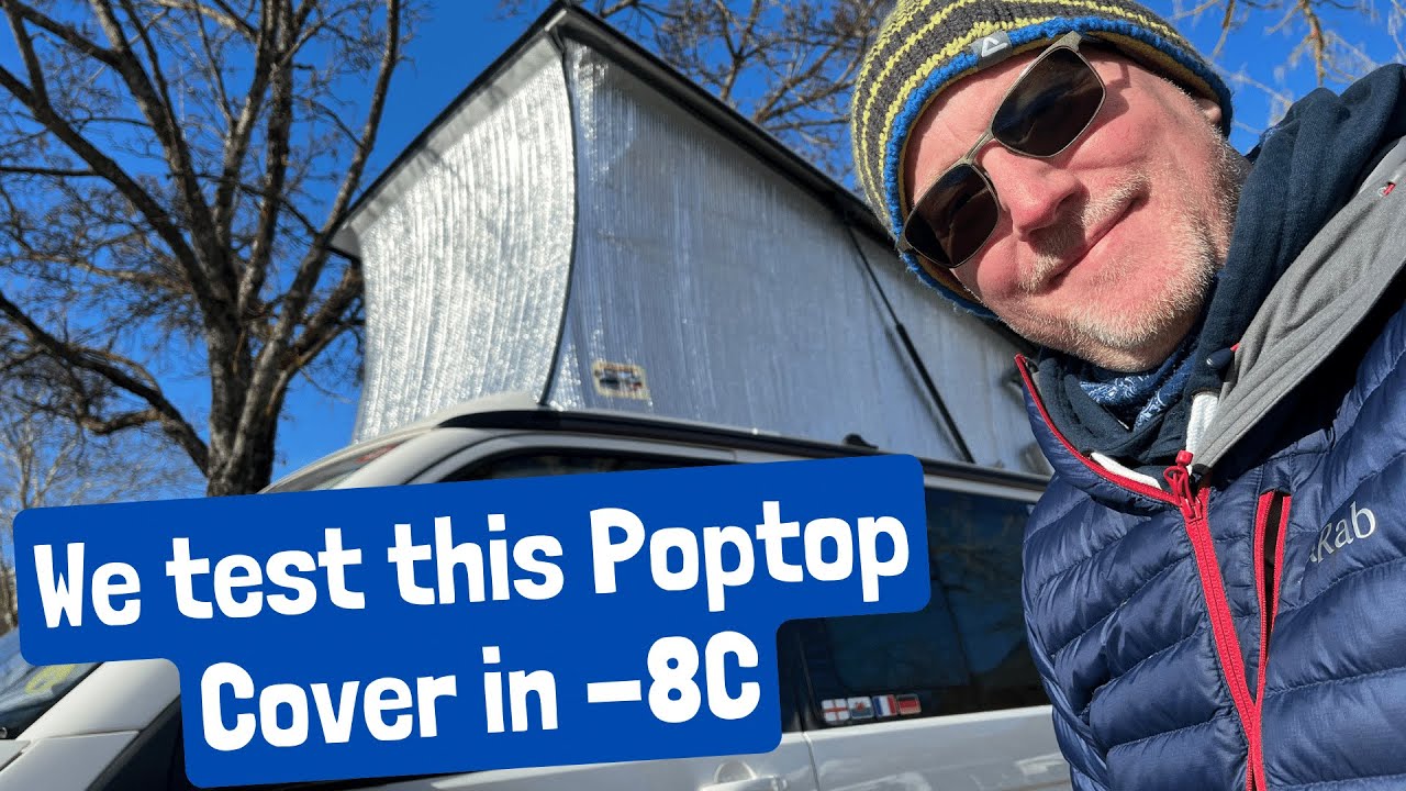 Winter Camping Comfort: Pucer Screens Pop Top Cover tested at -8°C for ...