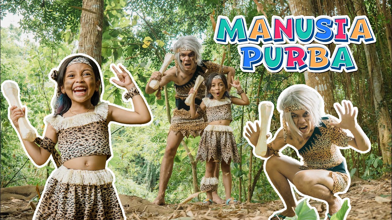 LEIKA MANUSIA PURBA😱😱 TOMPEL DIKEJAR DINOSAURUS - YouTube