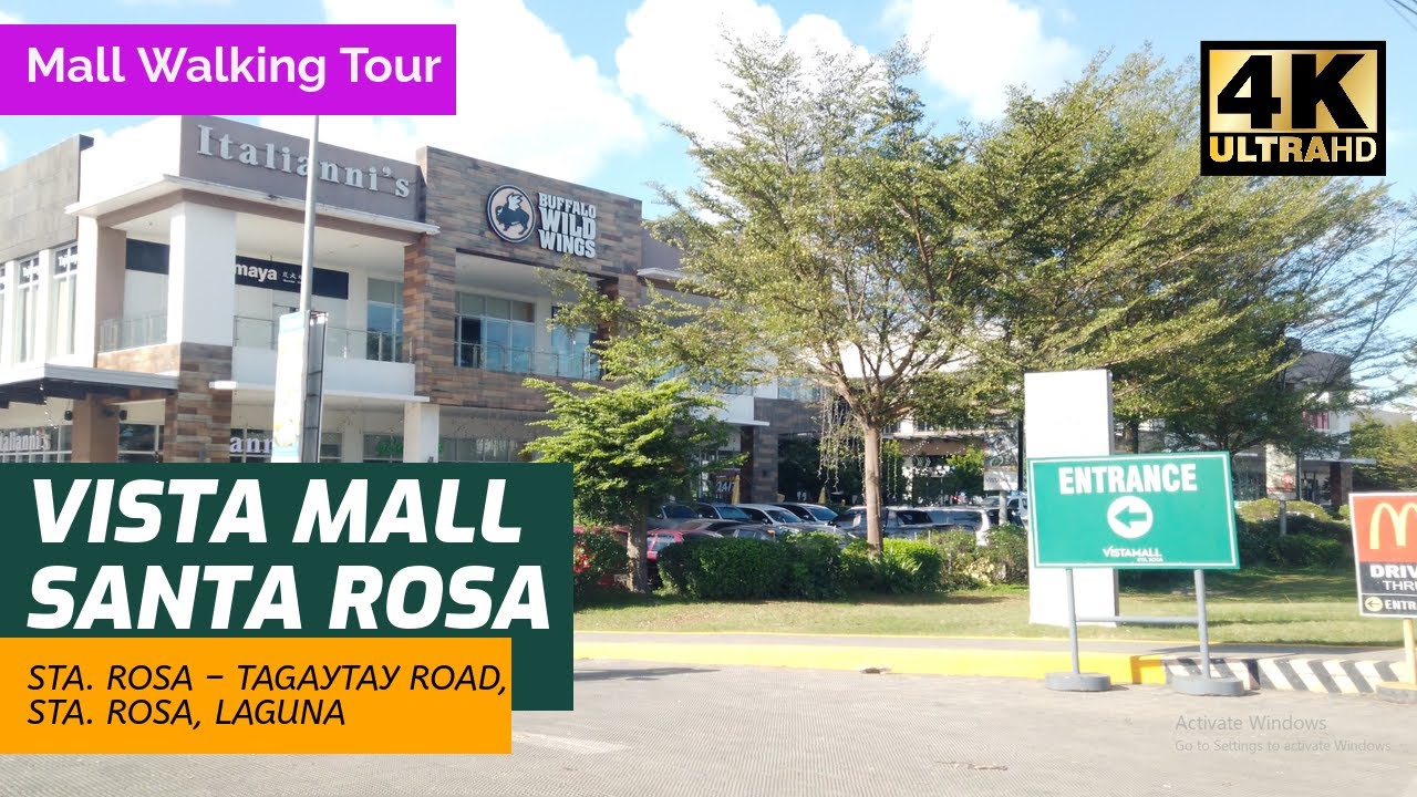 【4K】Vista Mall Sta. Rosa Mall walking tour | Santa Rosa - Tagaytay Road ...