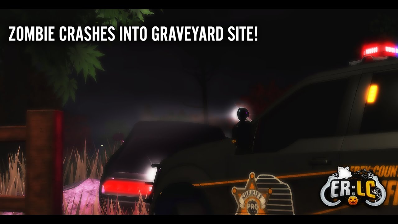 Zombie crashes into graveyard site! - YouTube