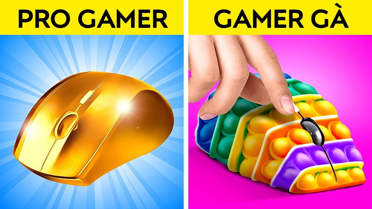 GAMER PRO VS GAMER GÀ || Tình Huống Hài Hước Và Quen Thuộc Với Người ...