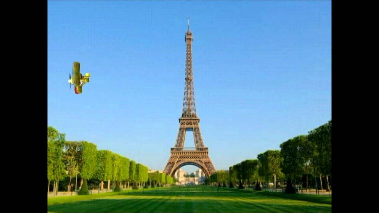 Have A Nice Day! SGT. Hawk and Snoopy flying around the Eiffel tower ...