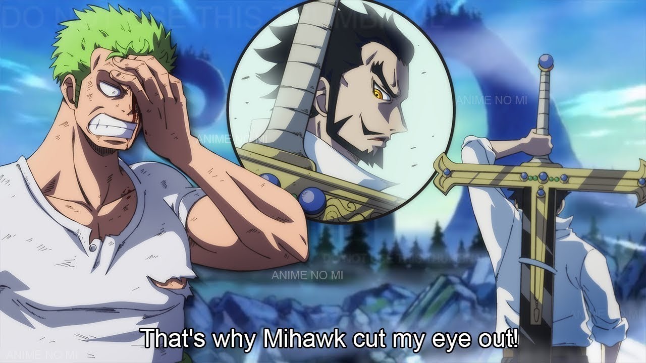 Zoro Reveals Why Mihawk Attacked His Eye - One Piece - YouTube