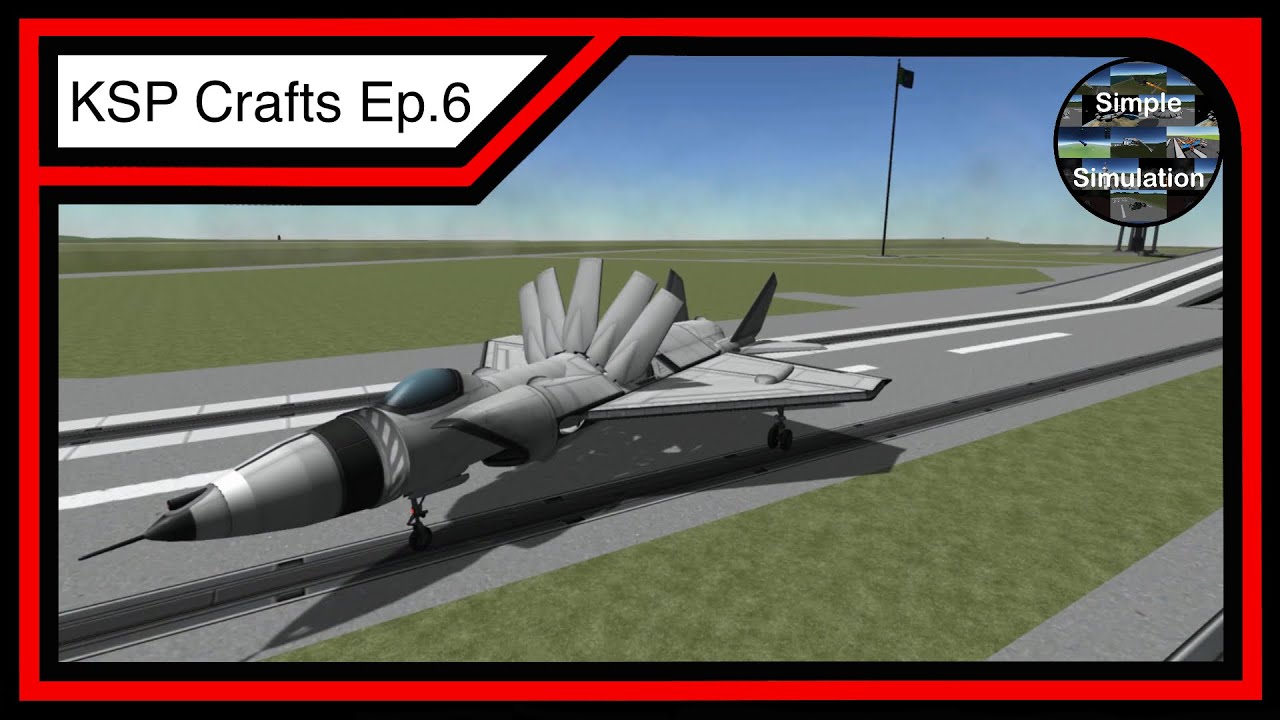 KSP Crafts Ep.6 "Lightning Bug" Vtol Jet - YouTube