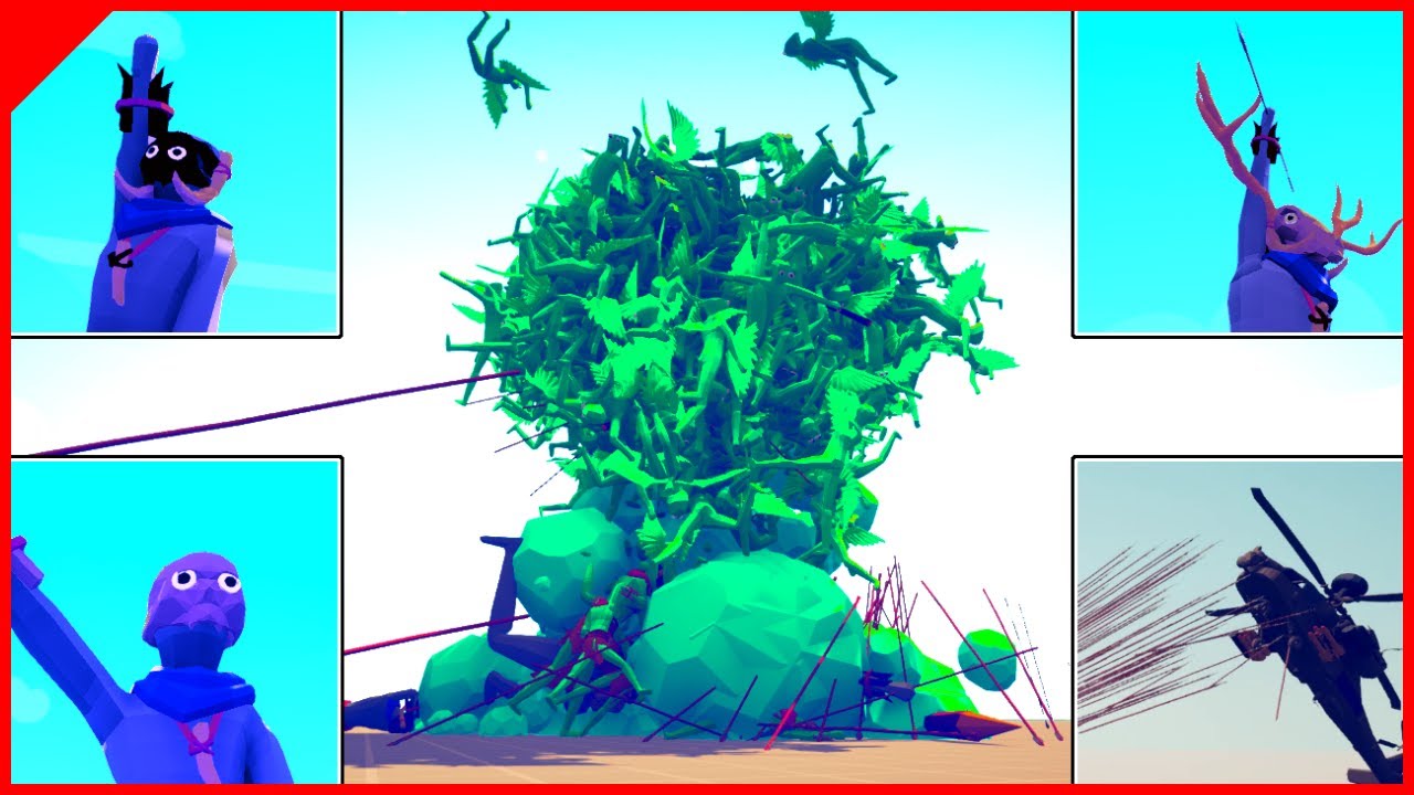 The Spears vs Zombies and Modern Faction - TABS MODS GAMEPLAY - YouTube