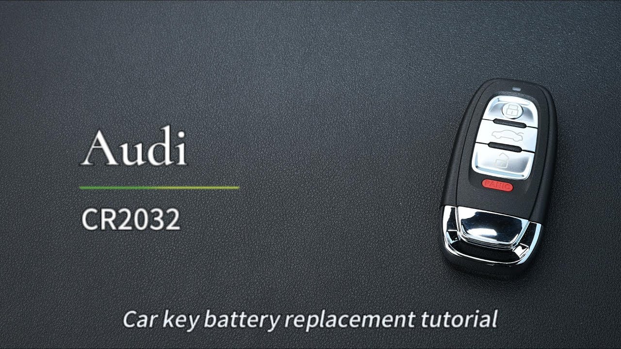 Replace Audi key battery CR2032 keyless entry remote IYZFBSB802 - YouTube