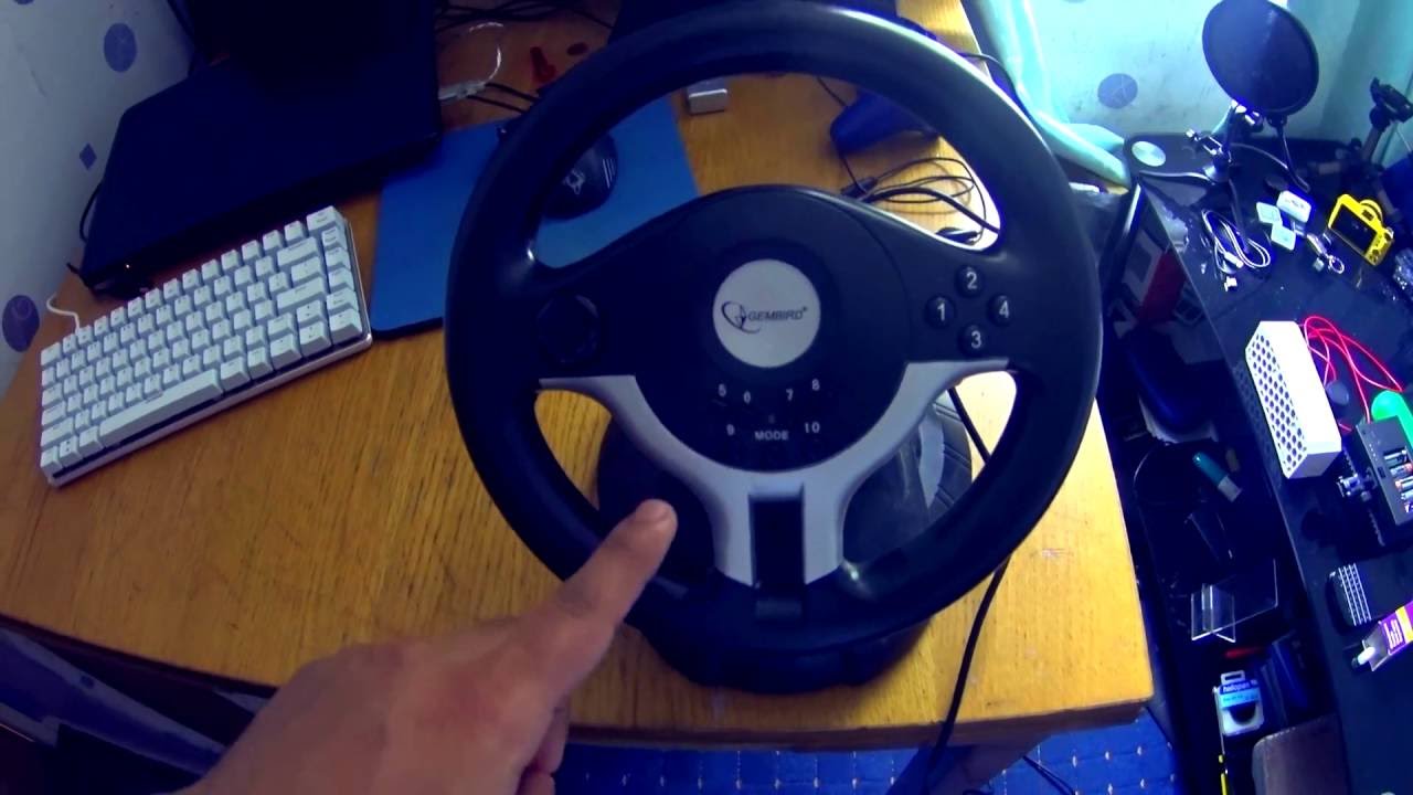Gembird USB SRT-Raceforce Steering wheel - Final Verdict!!! - YouTube