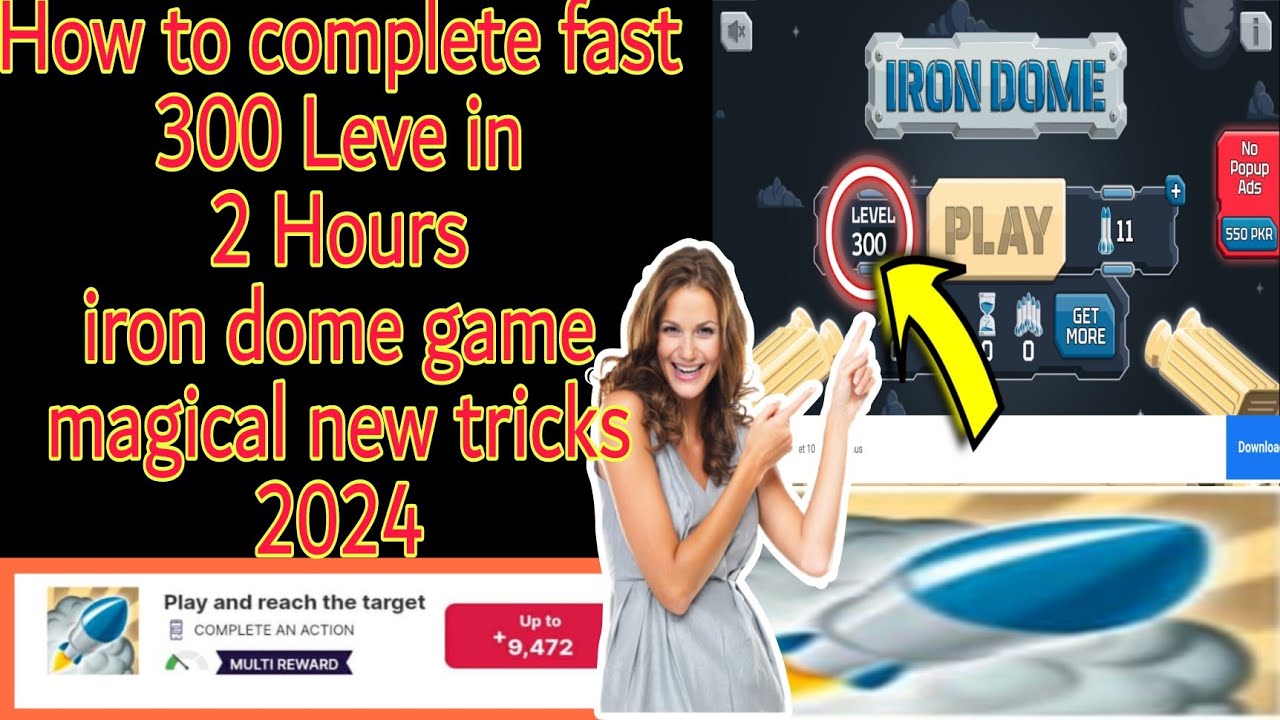How to complete fast 300 Level iron Dome game 2024 - YouTube