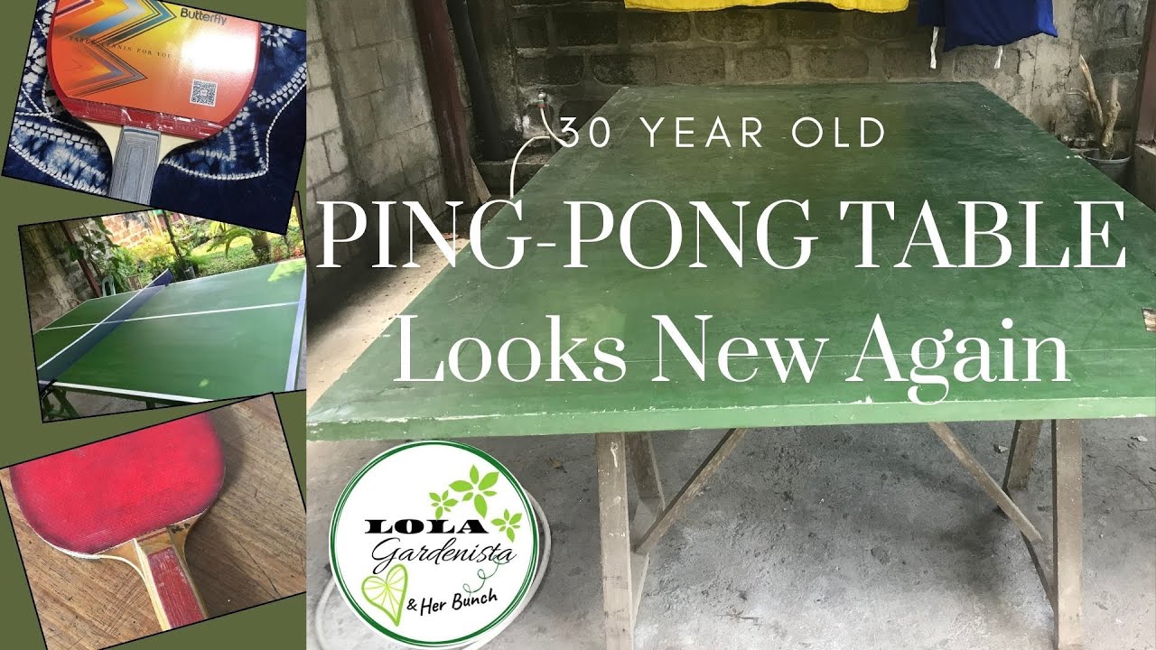 30 Year Old Ping-Pong Table Restored to Look Brand New | See Zak & Mom ...