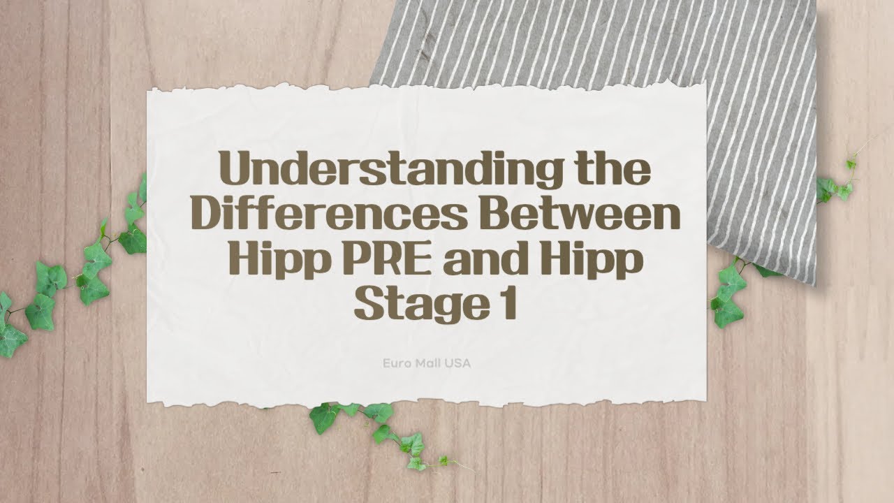 HiPP PRE vs. HiPP Stage 1: Which Baby Formula Is Right for Your Newborn ...