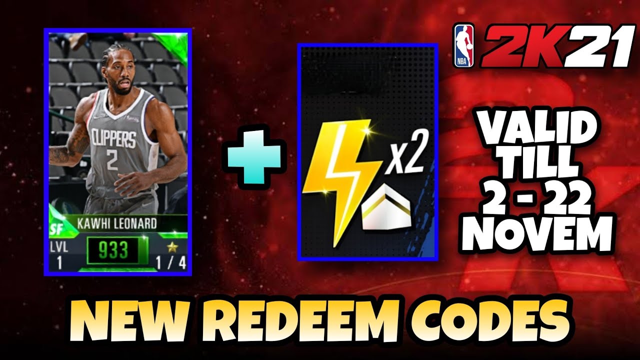 LATEST NBA 2K MOBILES CODES NOVEMBER 2021 || REDEEM CODES FOR NBA 2K ...