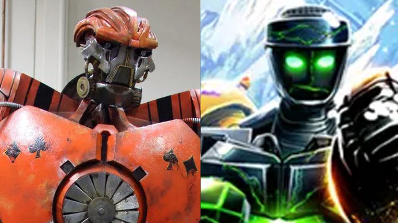 REAL STEEL WRB Gambit VS Atom & Zeus & Sarge Camelot Hollowjack Fat Boy ...