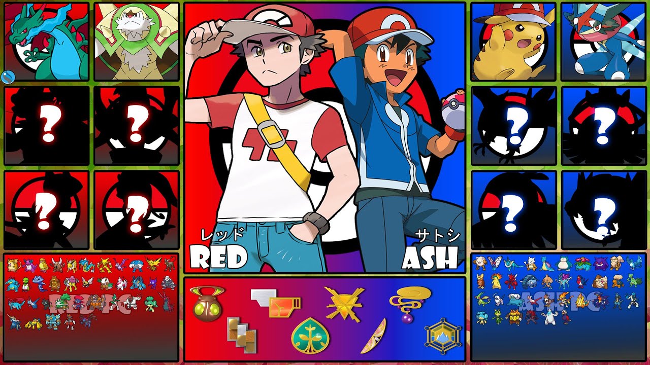 WHAT IF RED AND ASH WAS A RIVAL AND TRAVEL TO KALOS REGION (POKEMON ...