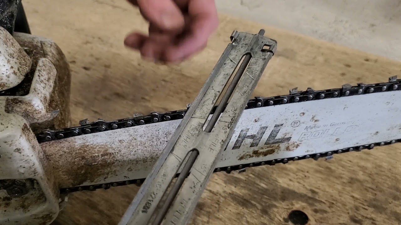 Chainsaw Basics 4: How to sharpen a chain - YouTube