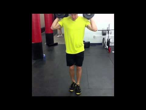 Split Stance DB Shoulder Press - YouTube