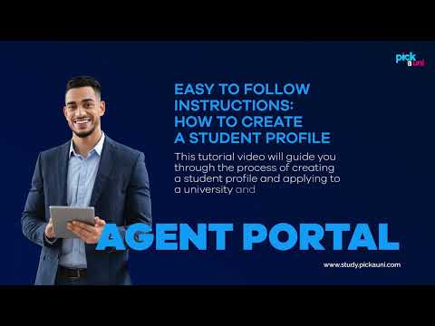 Agent Portal -  How to create a student profile.