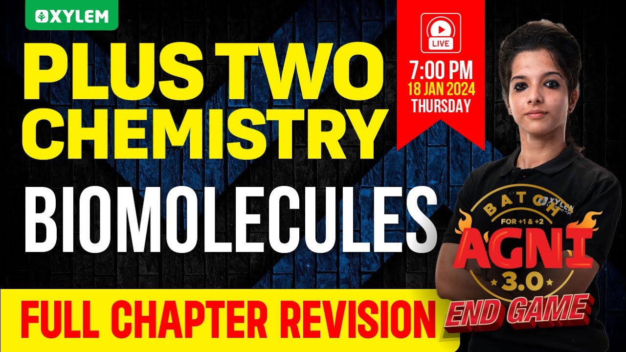 Plus Two Chemistry Biomolecules Xylem Plus Two Youtube