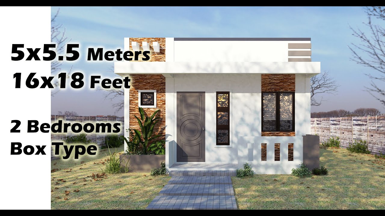5x5.5 Meters House Design - YouTube