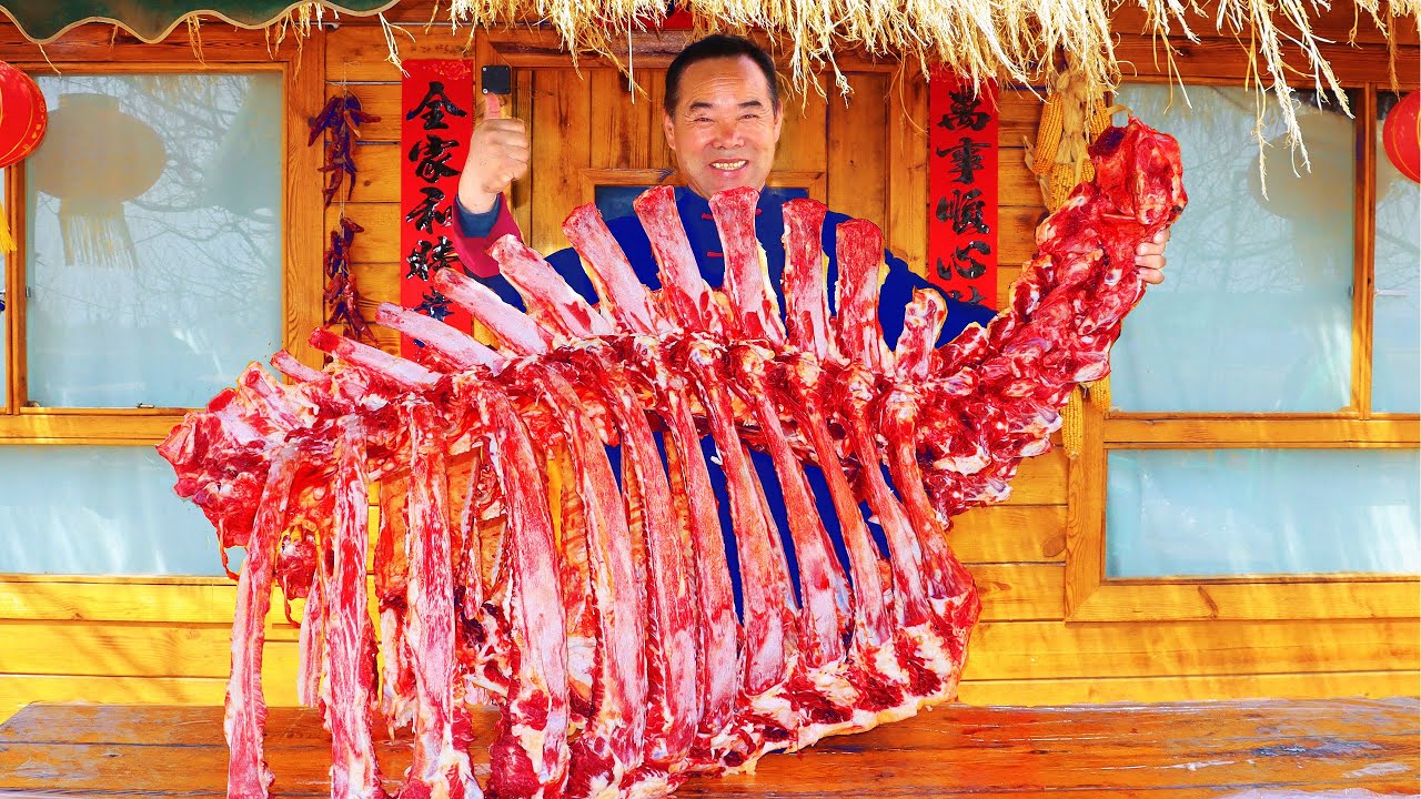 Entire Bull Skeleton Braised in Tons of Spices! Secret Sauce Last ...
