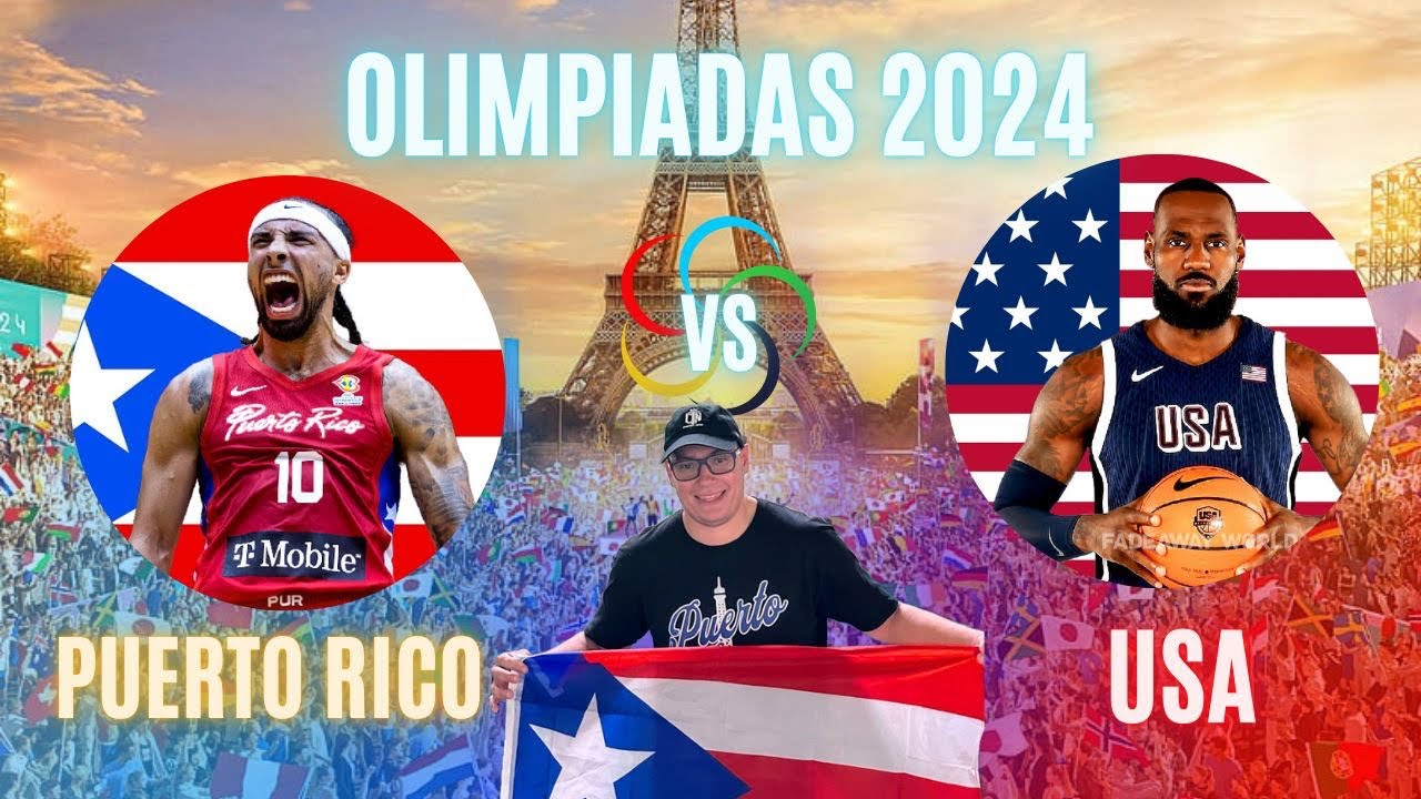 Estados Unidos vs Puerto Rico! Olimpiadas Paris 2024! #lebron #usa # ...