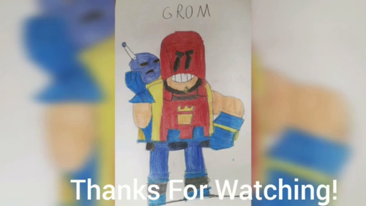 How To Draw Grom. Brawl Stars - YouTube