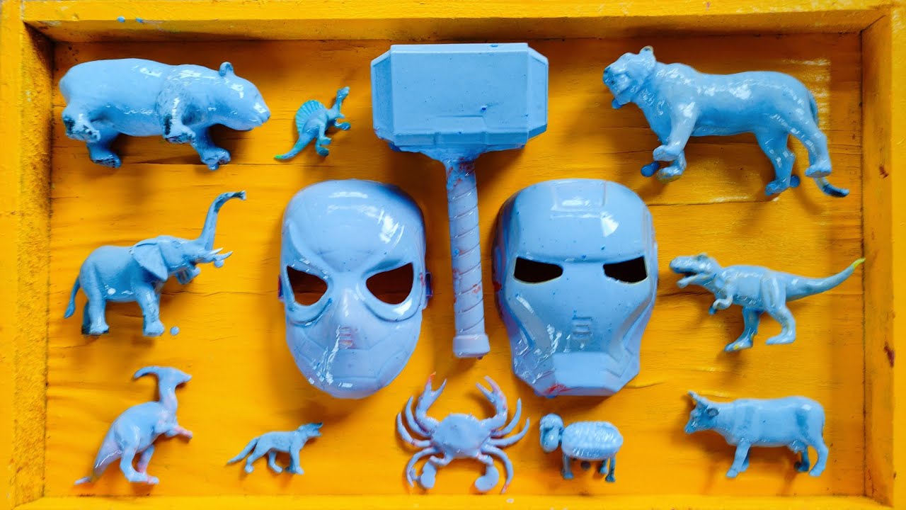 Membersihkan Hewan Domba, Gajah, Harimau, Panda, T Rex, Spinosaurus ...