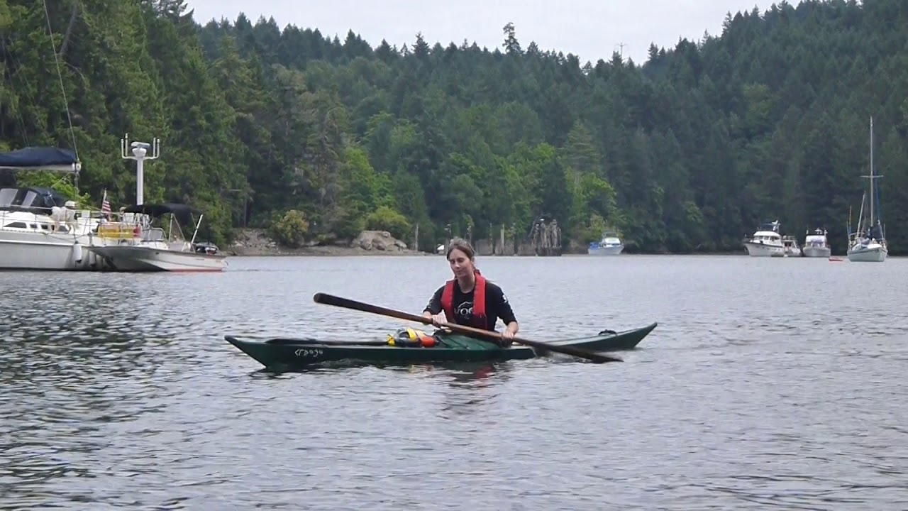 Paddling Pamiuqtuuq, a skin-on-frame Greenland qajaq (kayak) I - YouTube