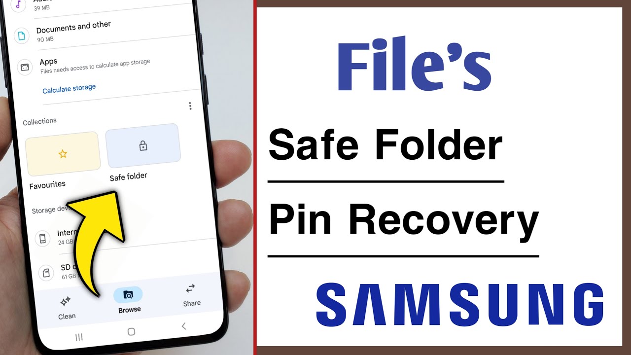 Samsung How To Reset Google Files Safe Folder Pin Password 2023 - YouTube