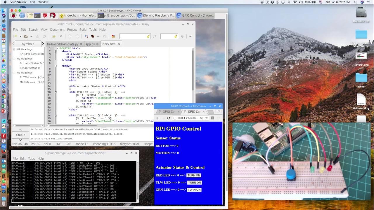 Raspberry Pi and Flask - YouTube
