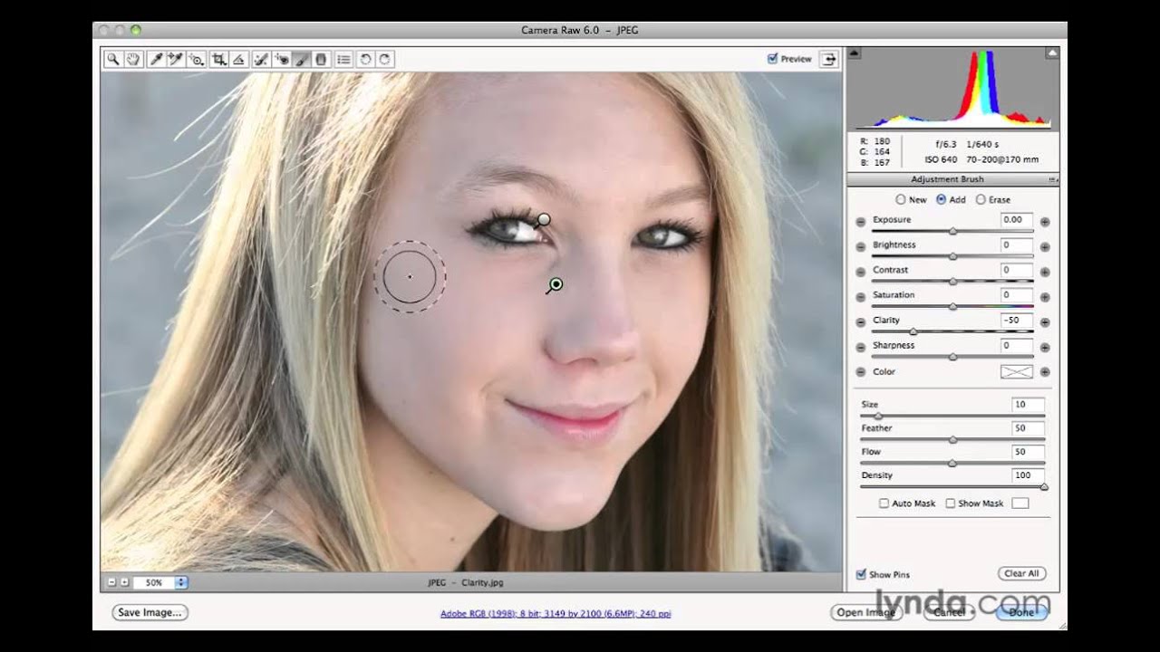 Photoshop CS5 Tutorials-8 Retouching with Camera Raw 5.Clarity - YouTube