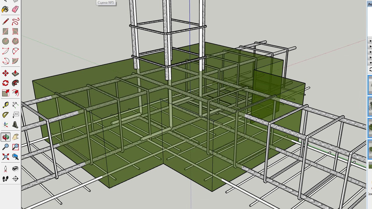 Armarea fundatiei si a stilpului - YouTube