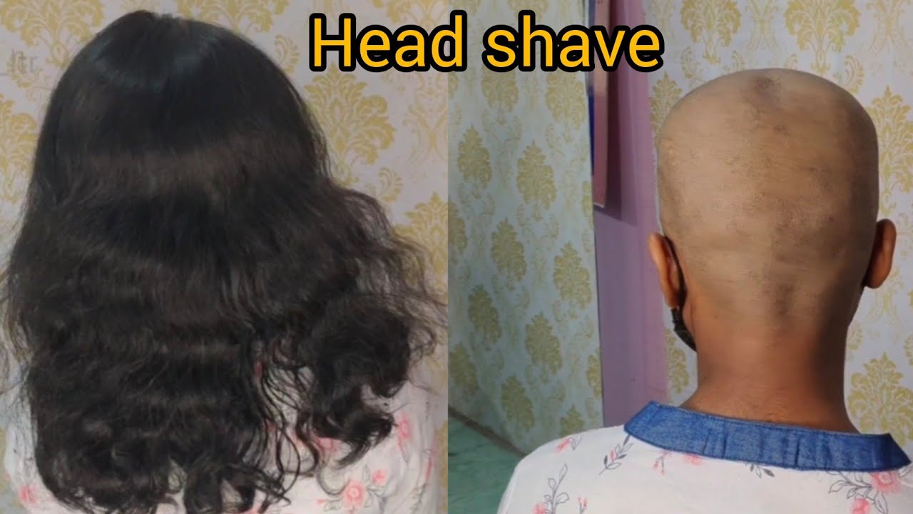 head shave || hair to no hair || shaving - YouTube
