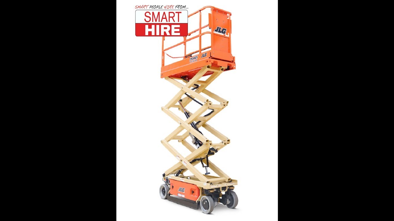 How to operate a standard electric scissor lift - YouTube