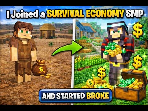 I Joined a Survival Economy SMP and Started From Nothing - YouTube