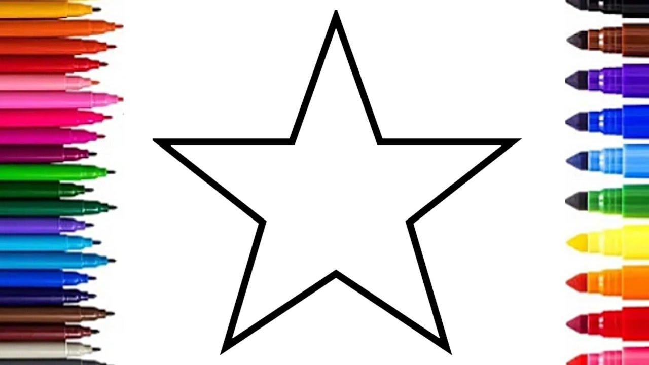 How to draw a star | Little Star drawing | Easy drawing for Kids - YouTube