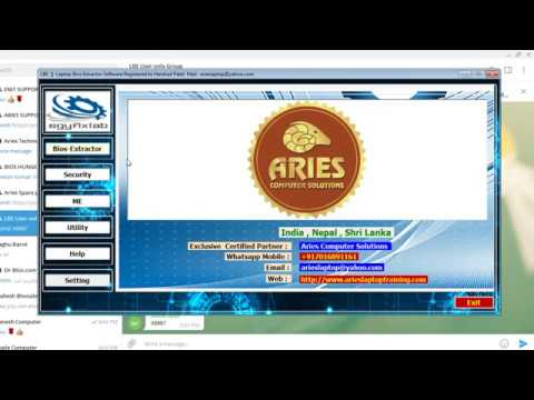 HP bios & EC File extract process in LBE bios extractor - YouTube