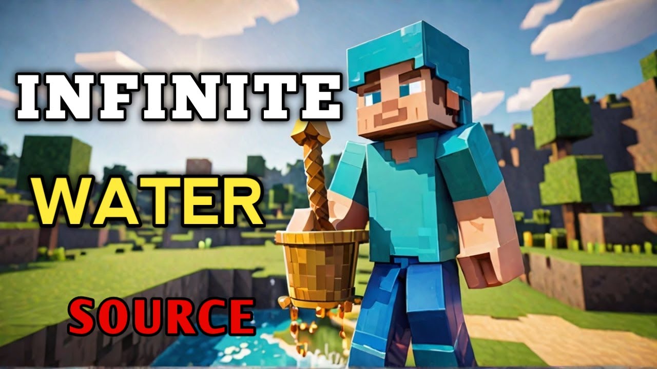 How to Make INFINITE Water Source in Minecraft! - YouTube
