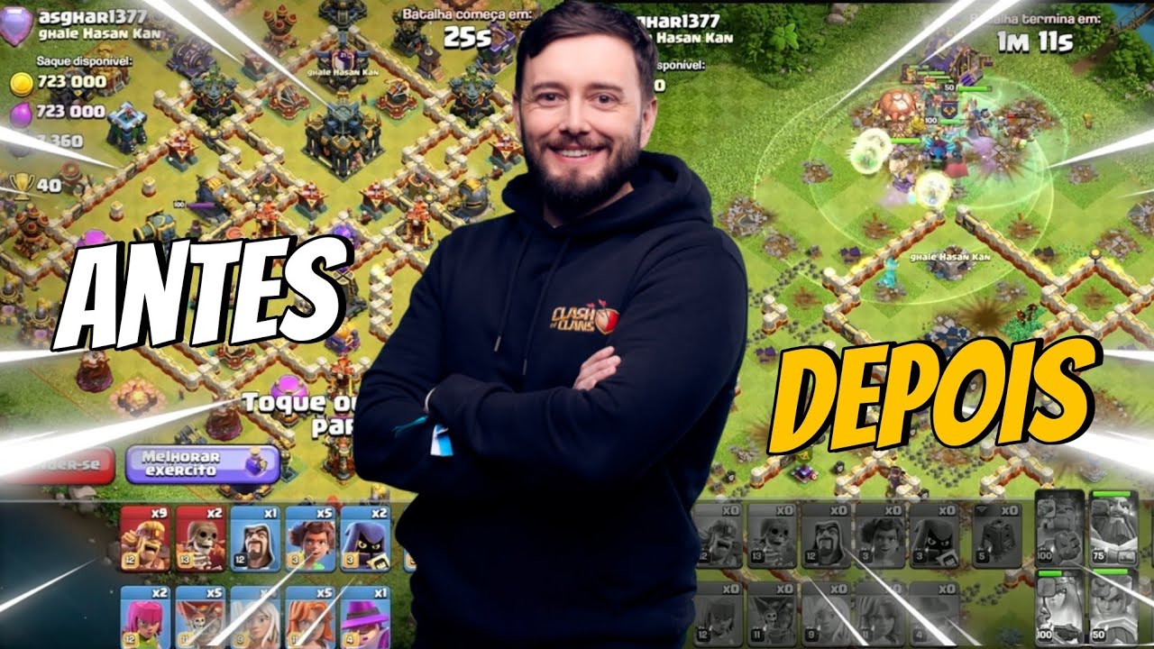 ATAQUEI COM A ESTRATÉGIA USADA PELOS TOPS MUNDIAIS DE CLASH OF CLANS ...
