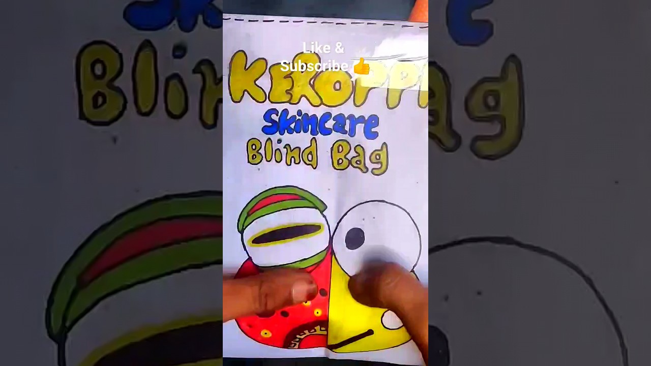 (Tutorial) sanrio keroppi skincare baddies blind bag#paper craft ...