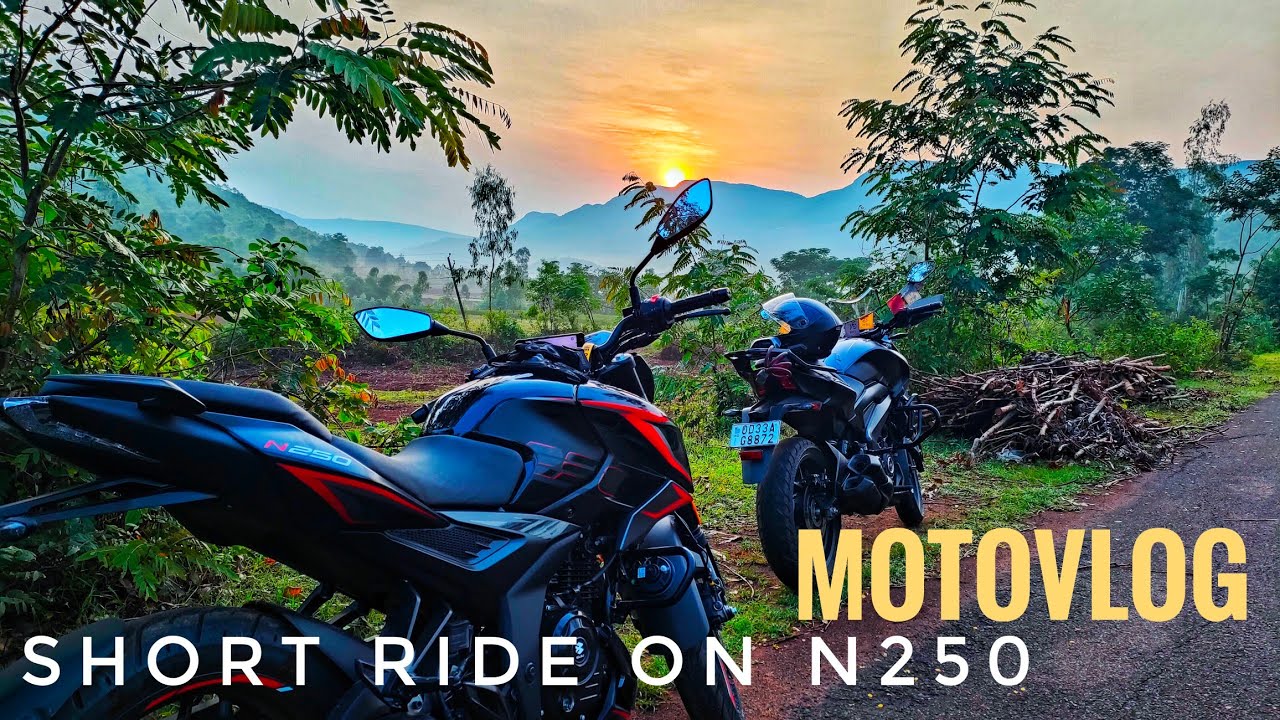 First short ride on N250 - Finally motovlog setup 😍 #motovlog - YouTube