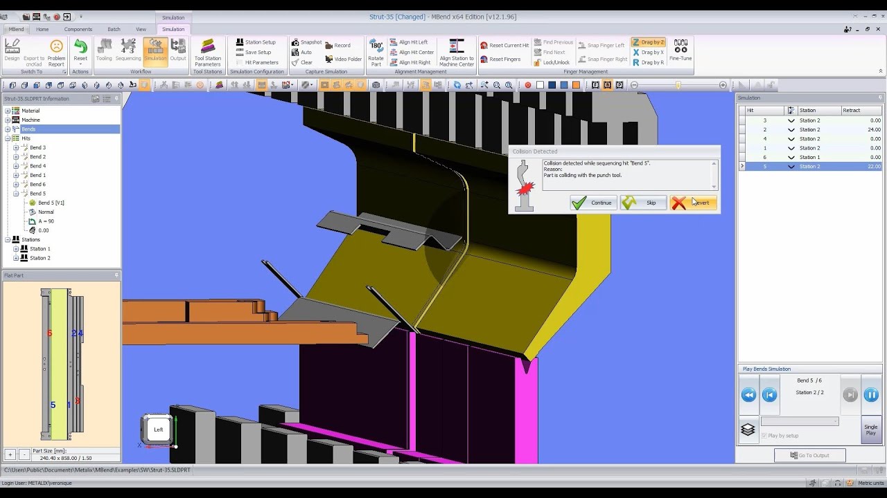 MBend V12 3D Simulation with Collision Detection - YouTube
