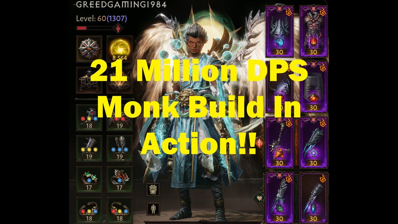 21 Million Monk DPS Build In Action!! - YouTube