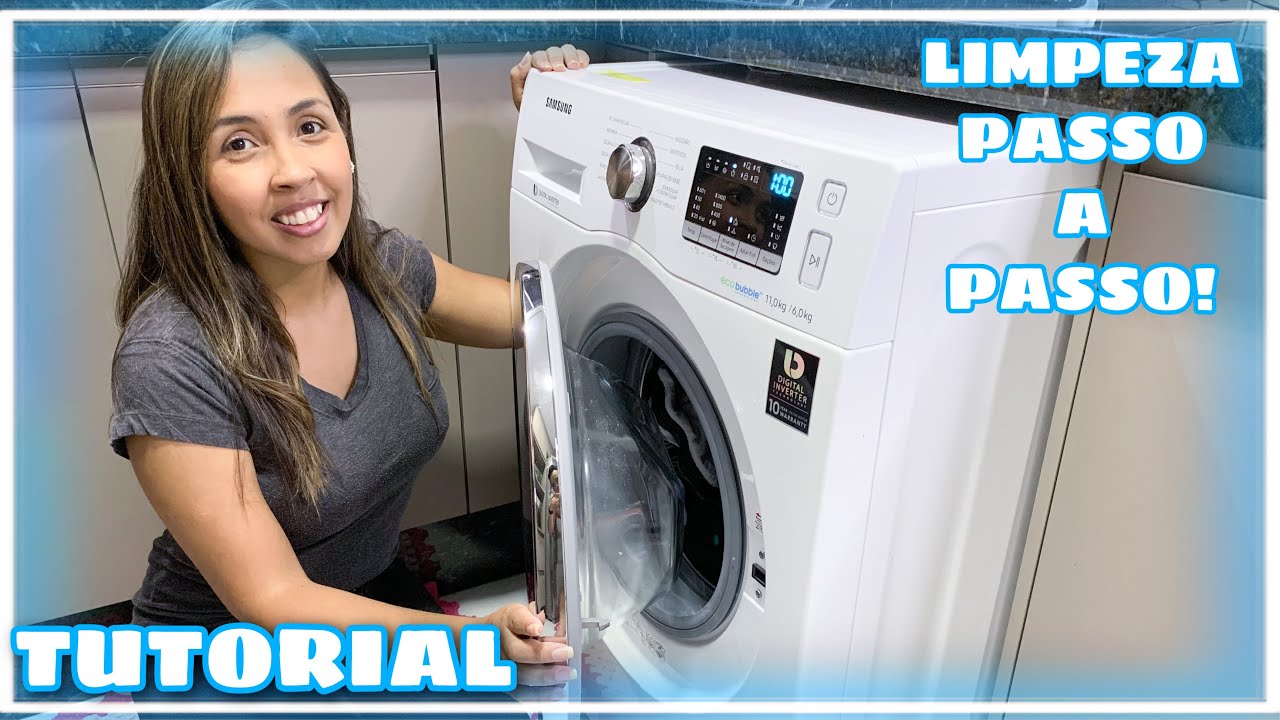 Tutorial de limpeza da lava e seca Samsung - YouTube