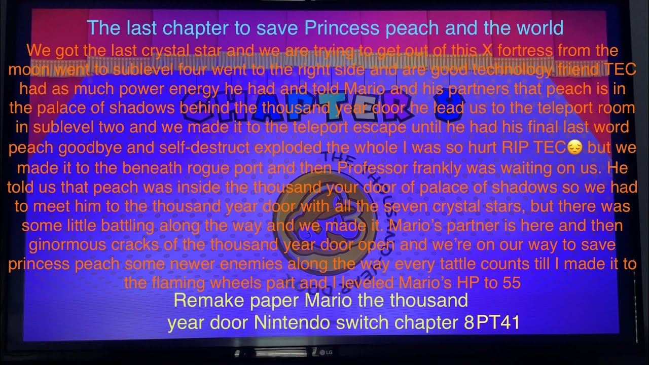RIP TEC😔🕊️made to the thousand year🚪 remake paper Mario the thousand ...