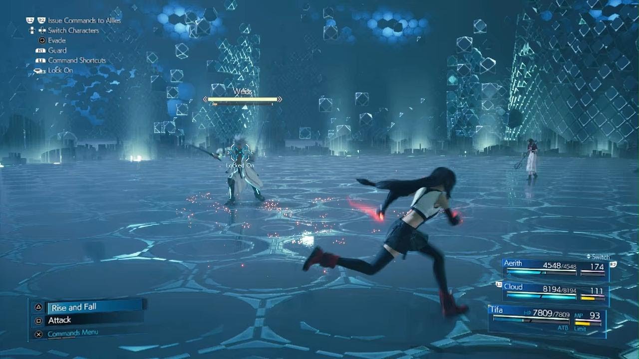 FINAL FANTASY VII REMAKE Weiss 1st try - YouTube