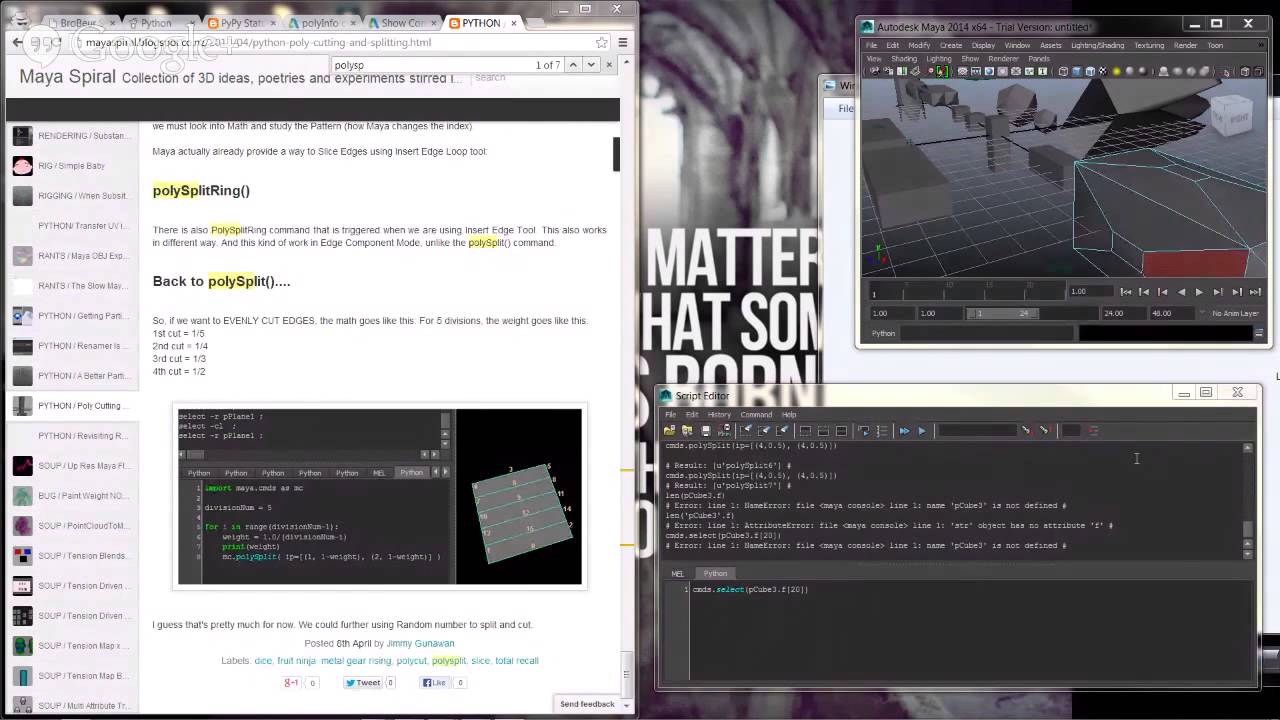 Maya Python Scripting - Sunday Night - YouTube