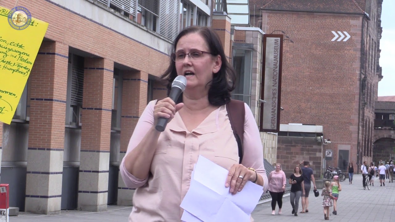 Angelika Müller - Demo für med. Selbstbestimmung, Nürnberg 16.6.2018 ...